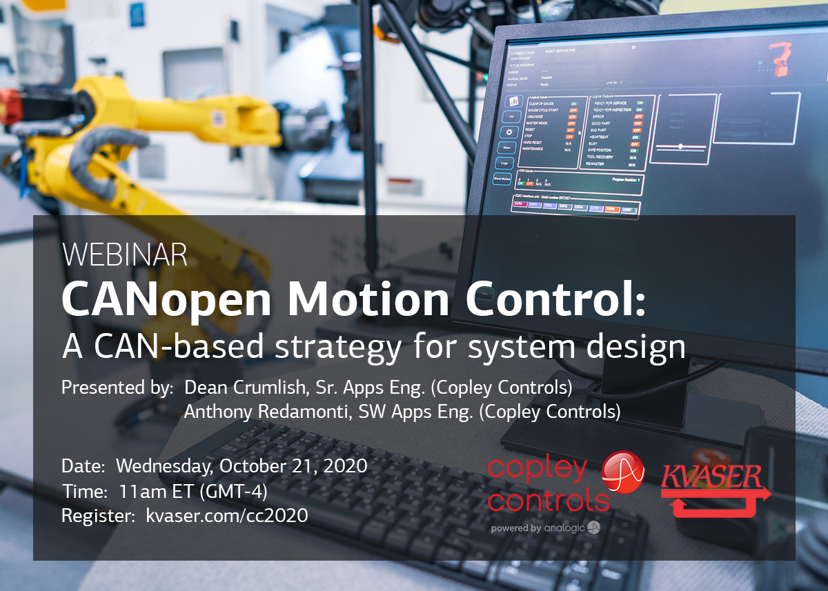 CANopen Motion Control: A CAN-based strategy for system design - Kvaser - Advanced CAN Solutions